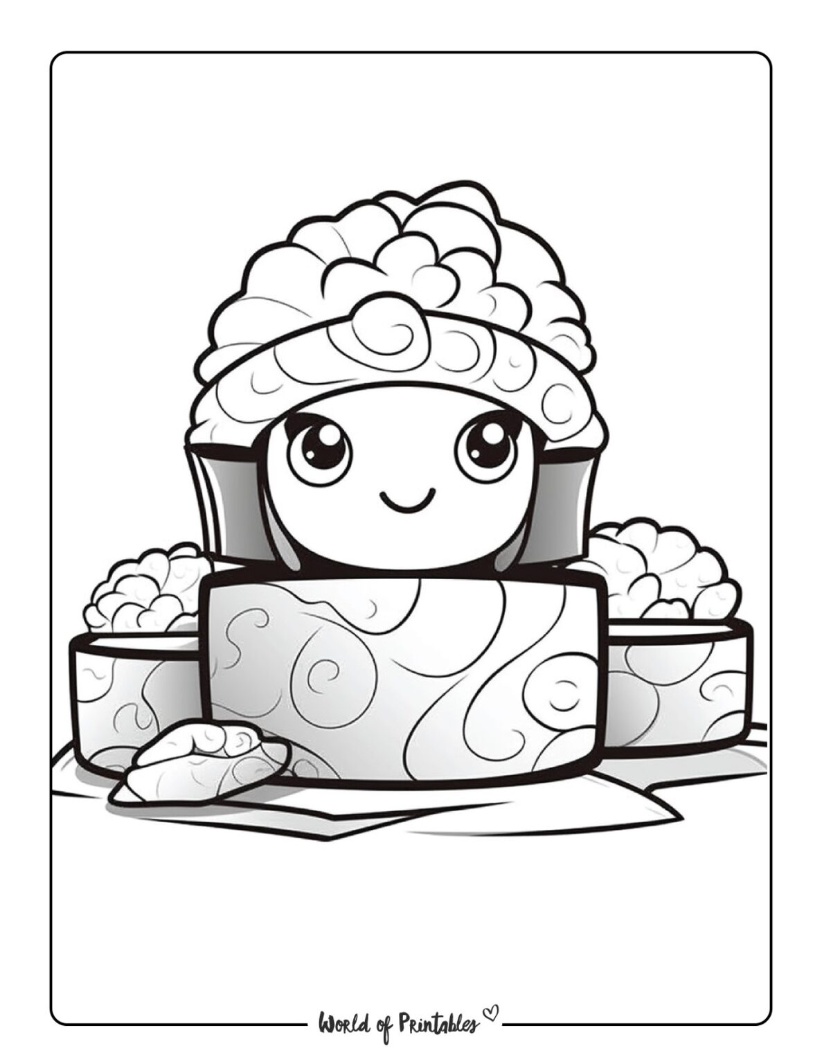 Food Coloring Pages - World of Printables