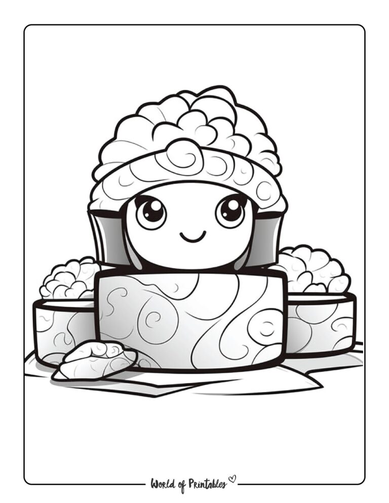 Food Coloring Pages - World of Printables