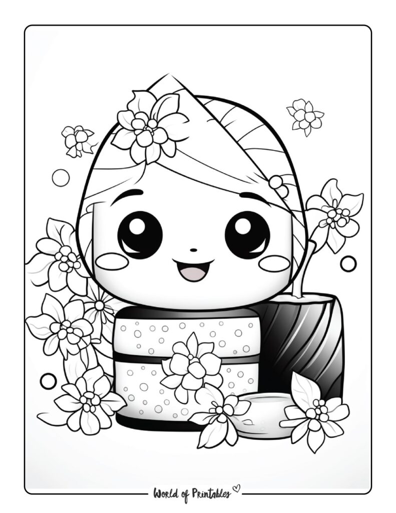 Food Coloring Pages - World of Printables