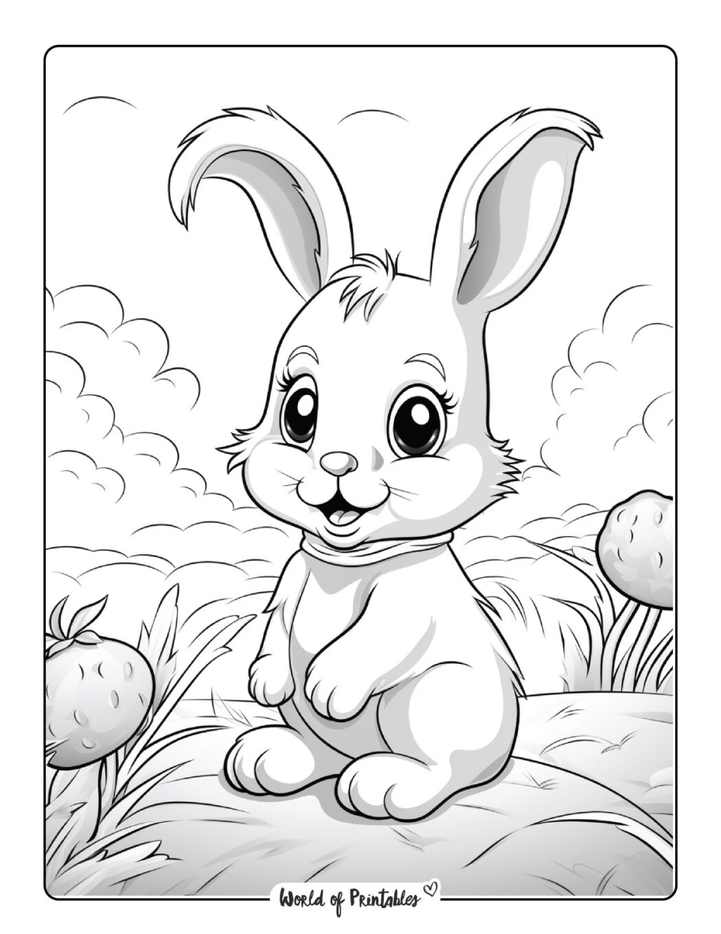Bunny Coloring Pages - World of Printables