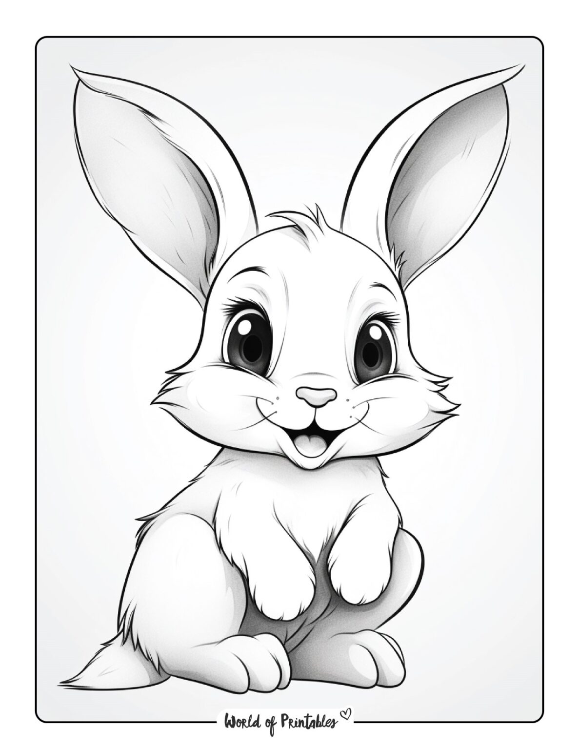 Bunny Coloring Pages - World of Printables