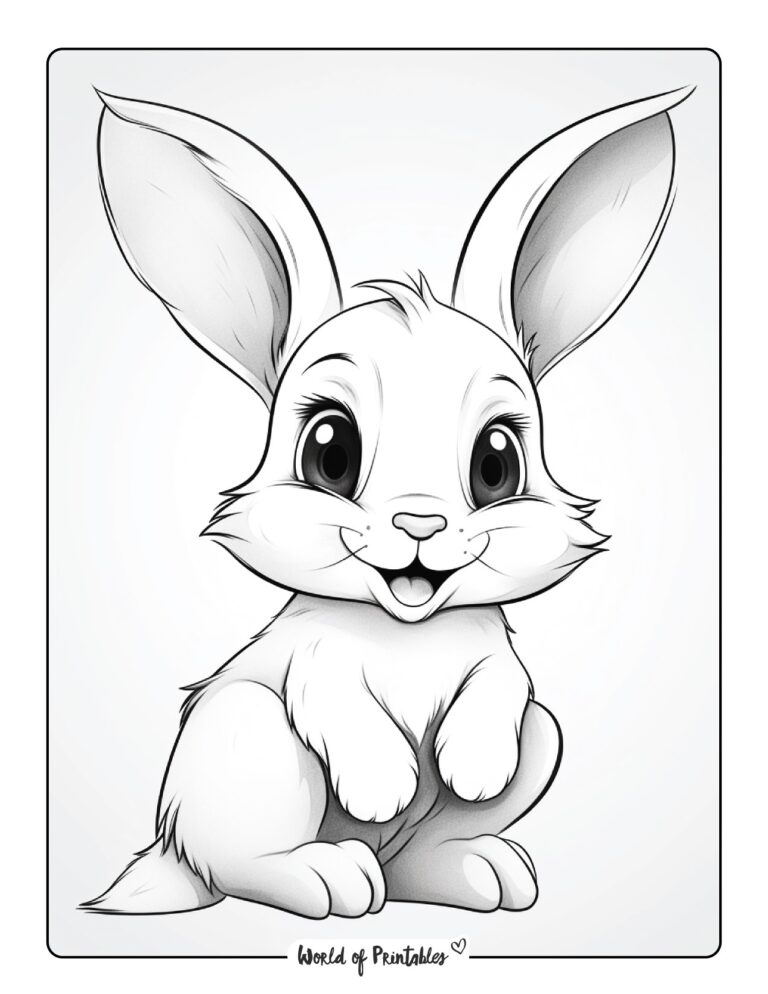 Bunny Coloring Pages - World of Printables