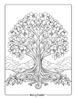 Tree Coloring Pages - World of Printables
