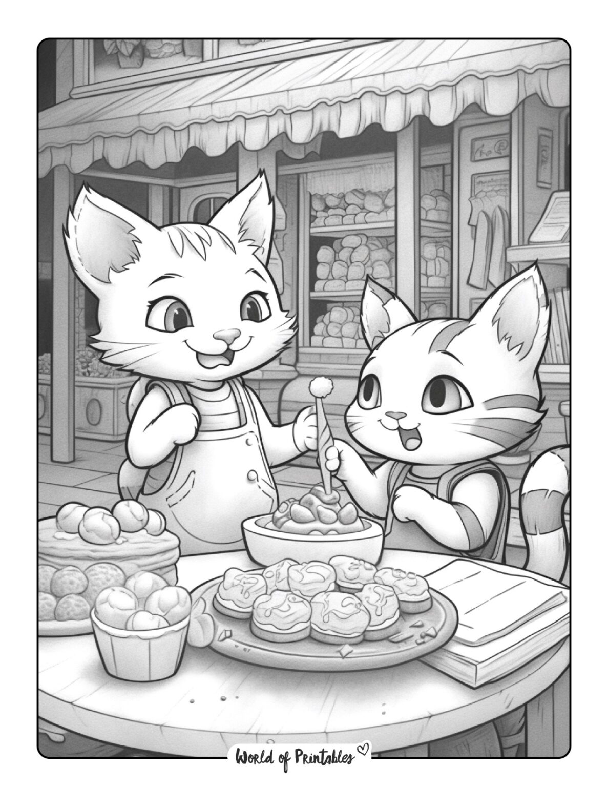 Kitten Coloring Pages - World of Printables