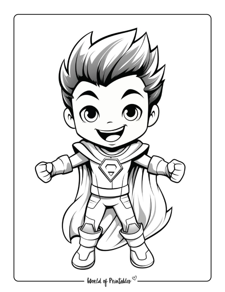 Hero Coloring Pages - World of Printables