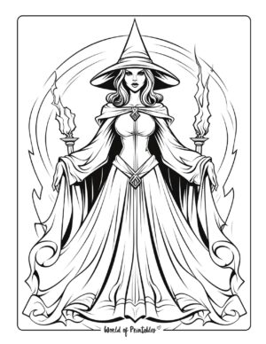 Witch Coloring Pages For Kids & Adults - World of Printables