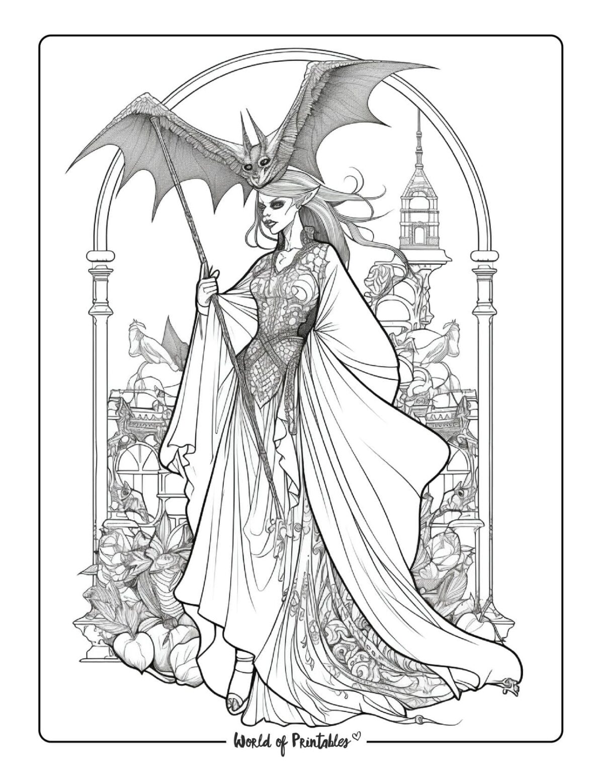 Witch Coloring Pages For Kids & Adults - World of Printables
