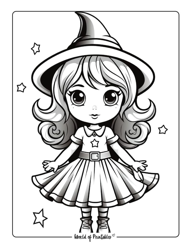 Witch Coloring Pages For Kids & Adults - World of Printables