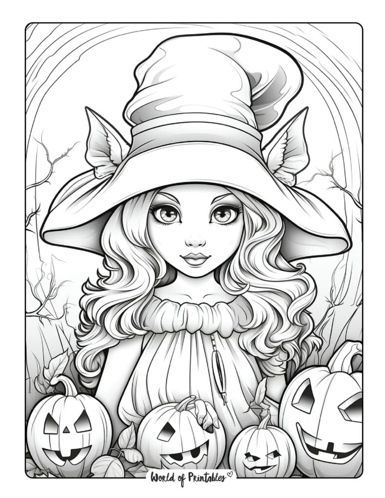 Witch Coloring Pages For Kids & Adults - World of Printables