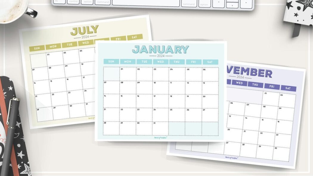 80+ Cute Calendars For 2024 - World of Printables