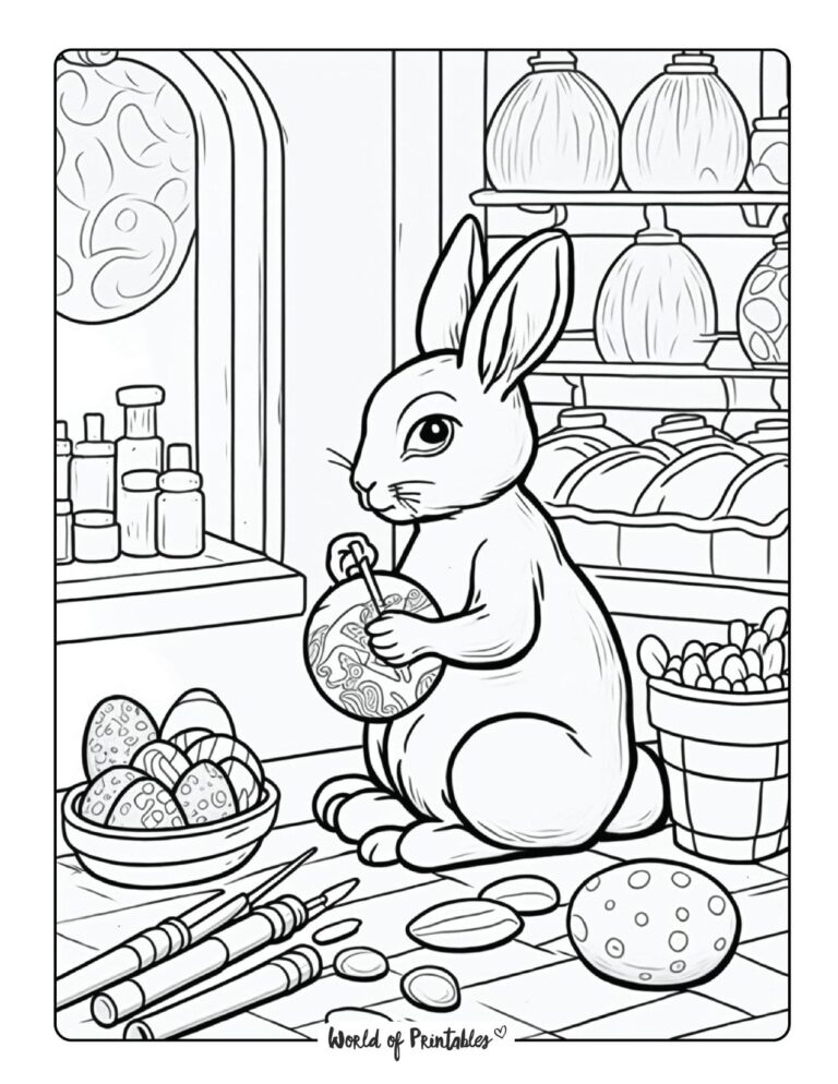150 Free Printable Easter Coloring Pages For Kids & Adults - World of ...