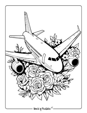 Airplane Coloring Pages For Kids & Adults - World of Printables