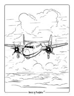 Airplane Coloring Pages For Kids & Adults - World of Printables