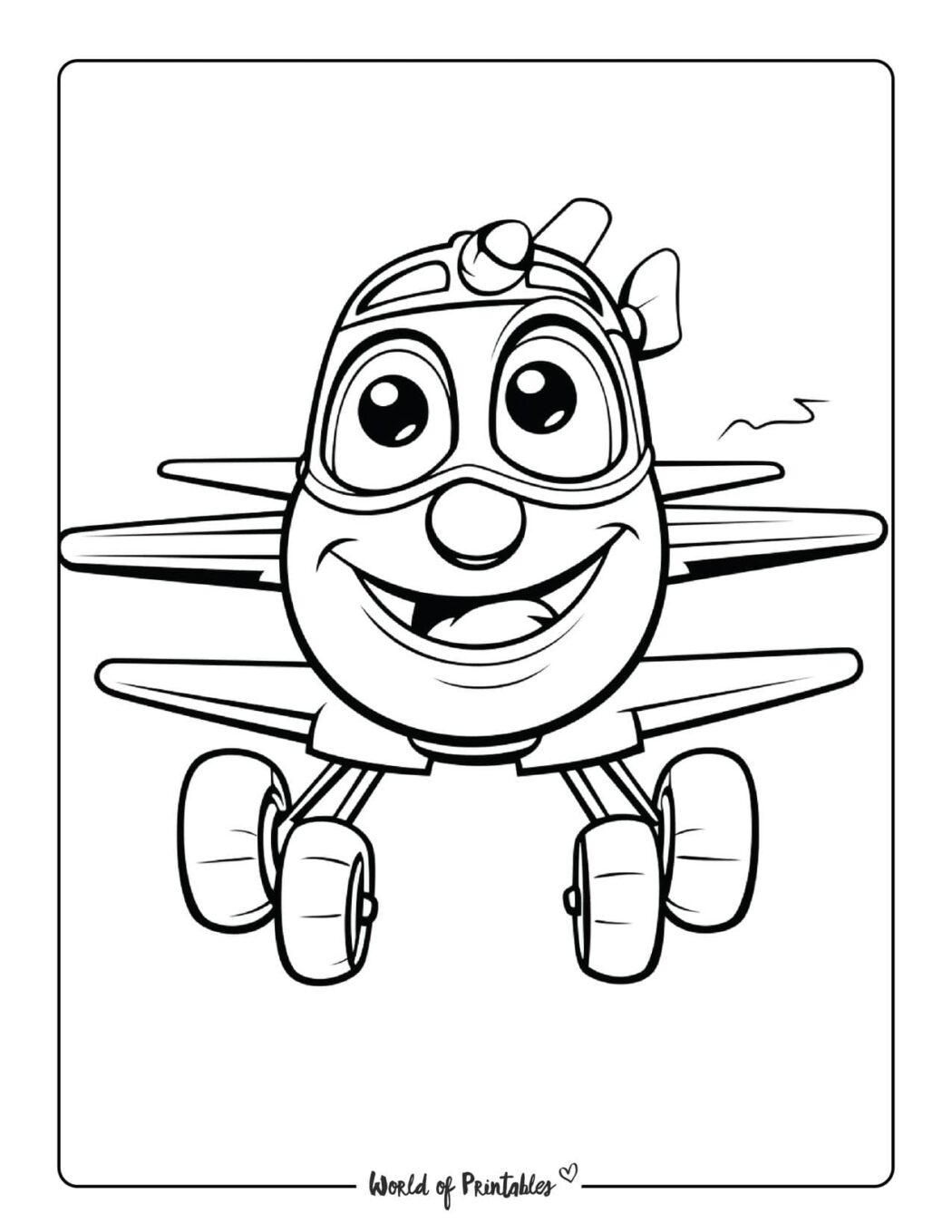 Airplane Coloring Pages For Kids & Adults - World of Printables
