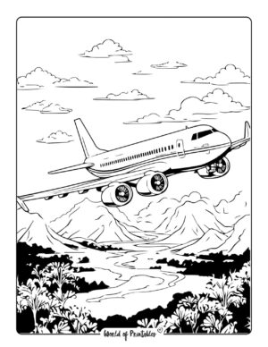 Airplane Coloring Pages For Kids & Adults - World of Printables