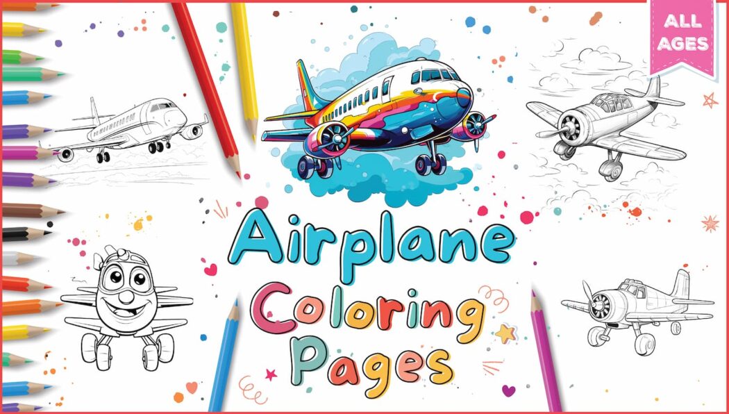 Airplane Coloring Pages For Kids & Adults - World of Printables