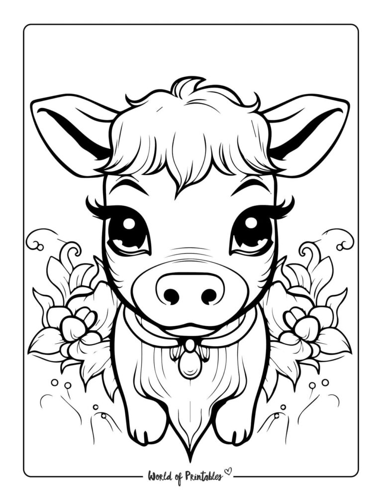 Cow Coloring Pages For Kids & Adults - World of Printables