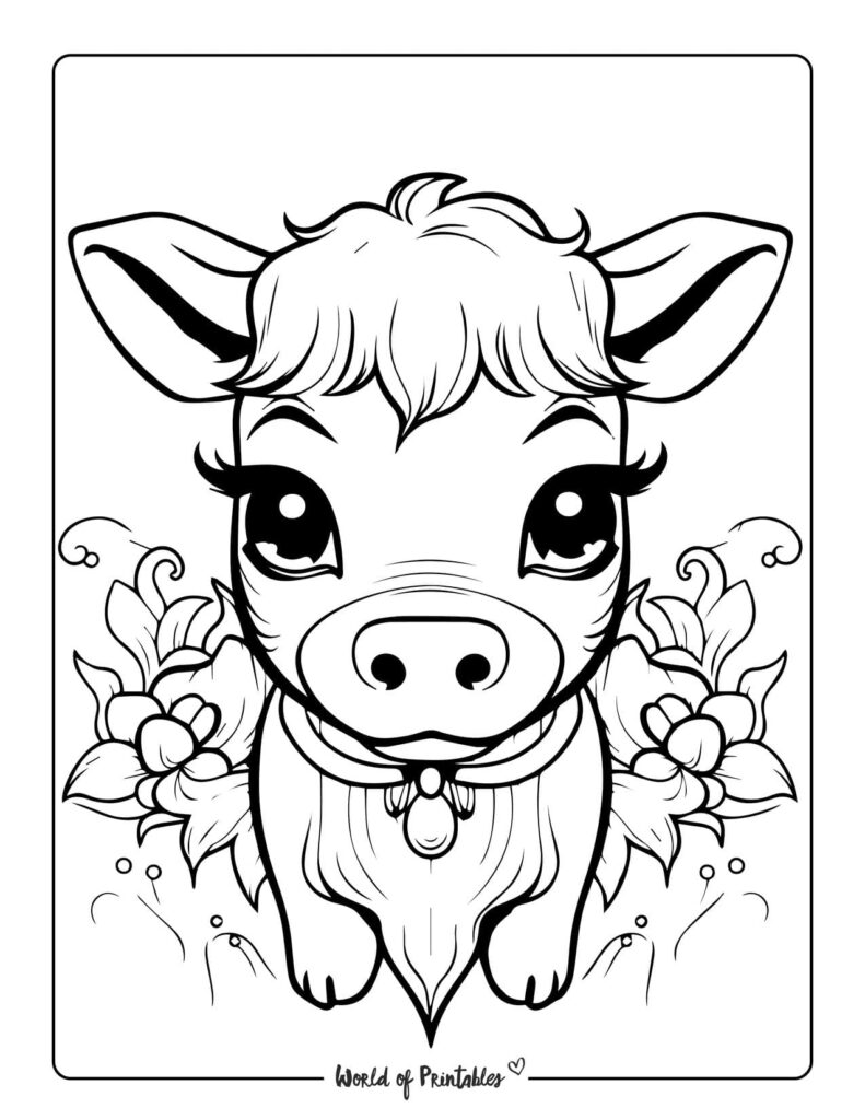 Cow Coloring Pages For Kids & Adults - World of Printables