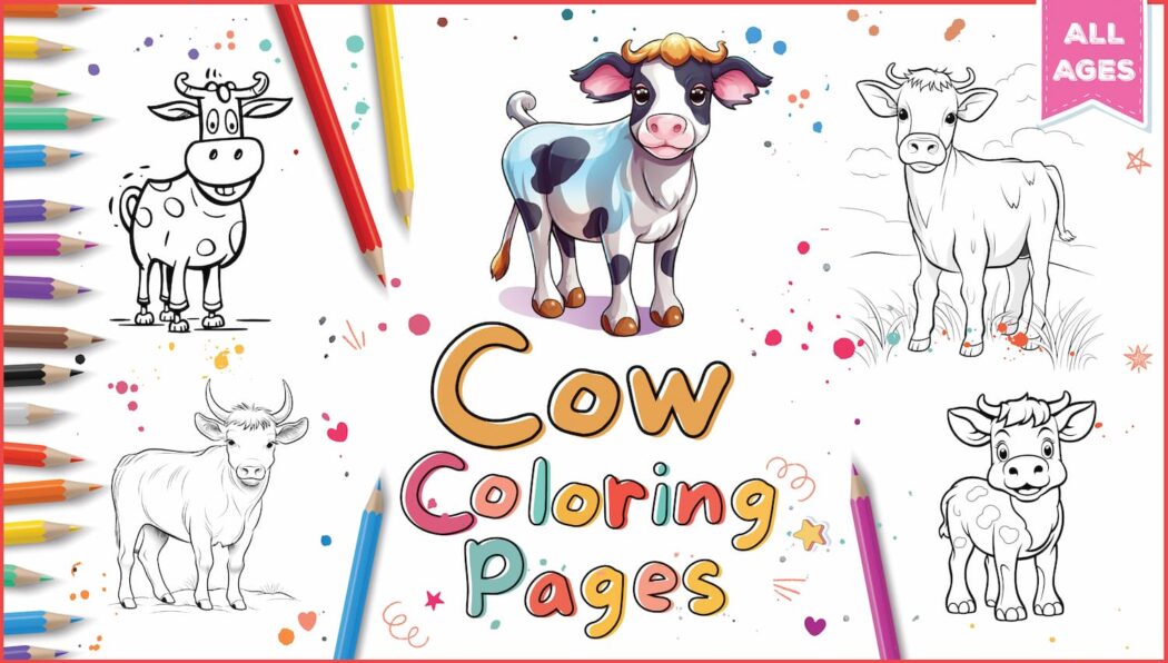 Cow Coloring Pages For Kids & Adults - World of Printables