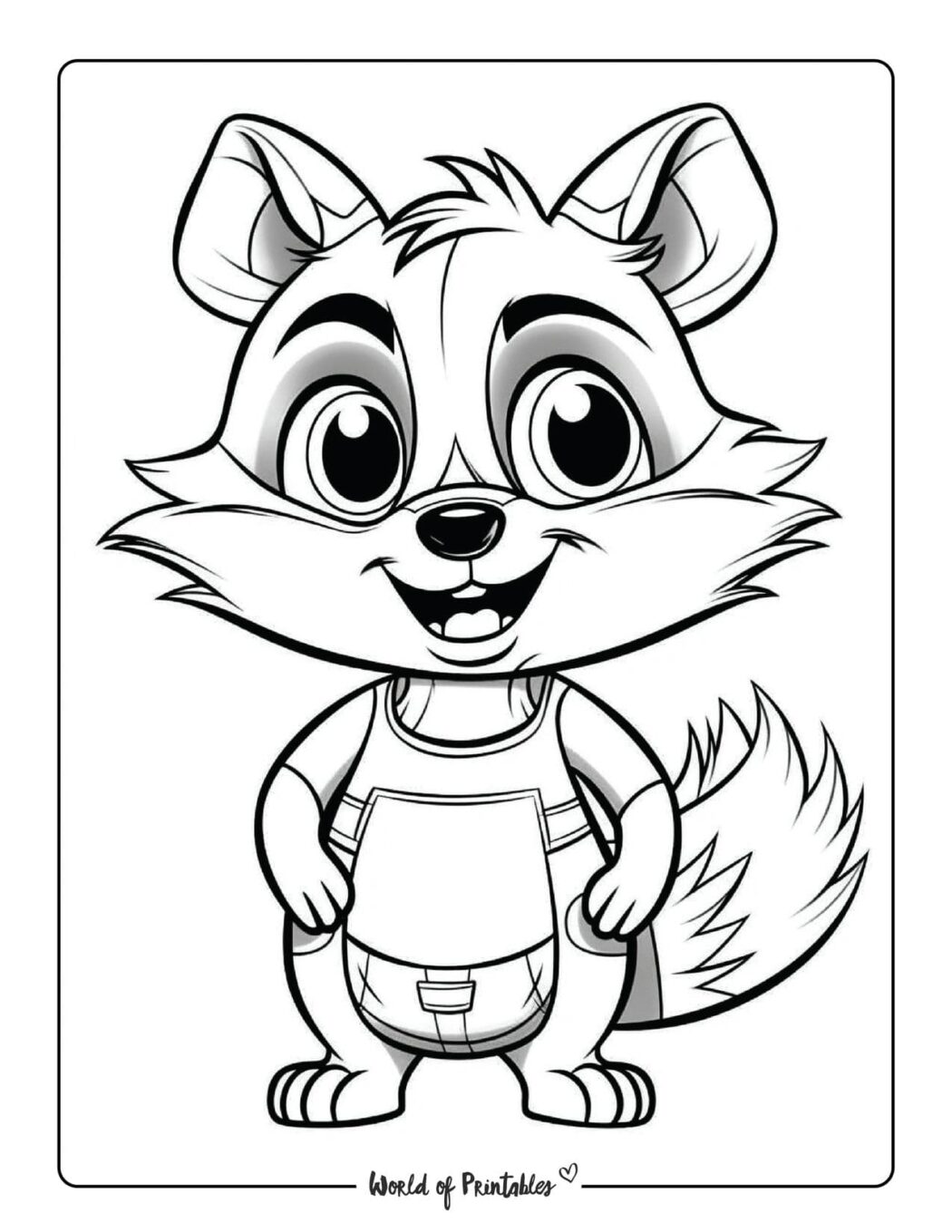 Cute Animal Coloring Pages - World of Printables