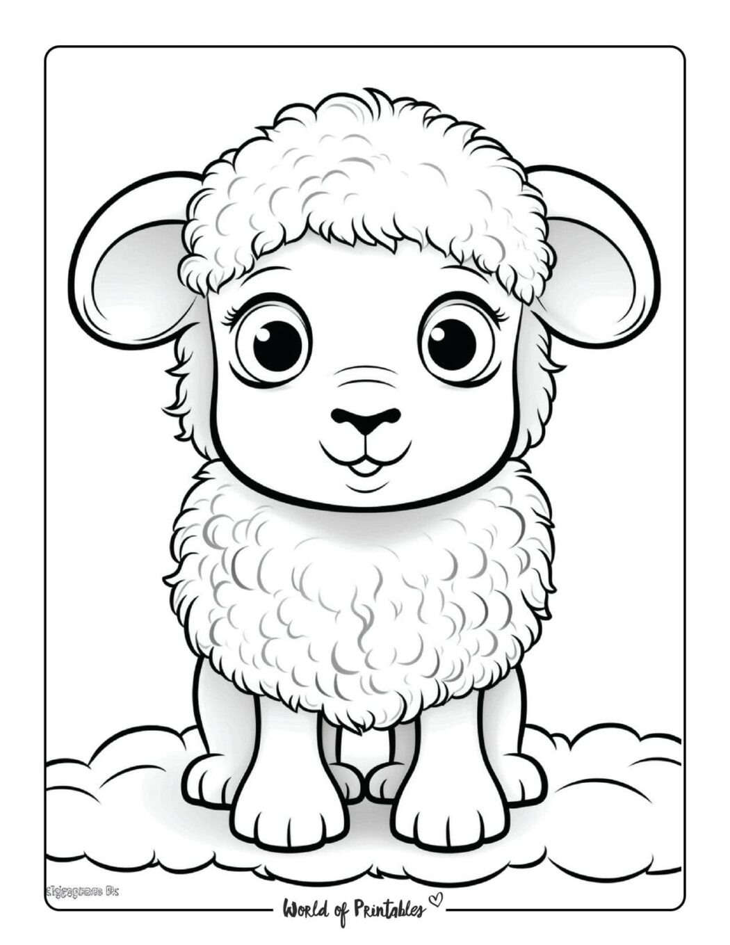 Cute Animal Coloring Pages - World of Printables
