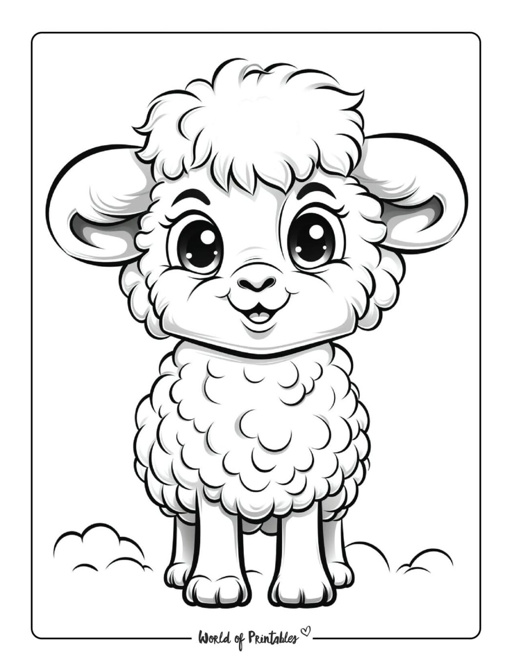 Cute Animal Coloring Pages - World of Printables