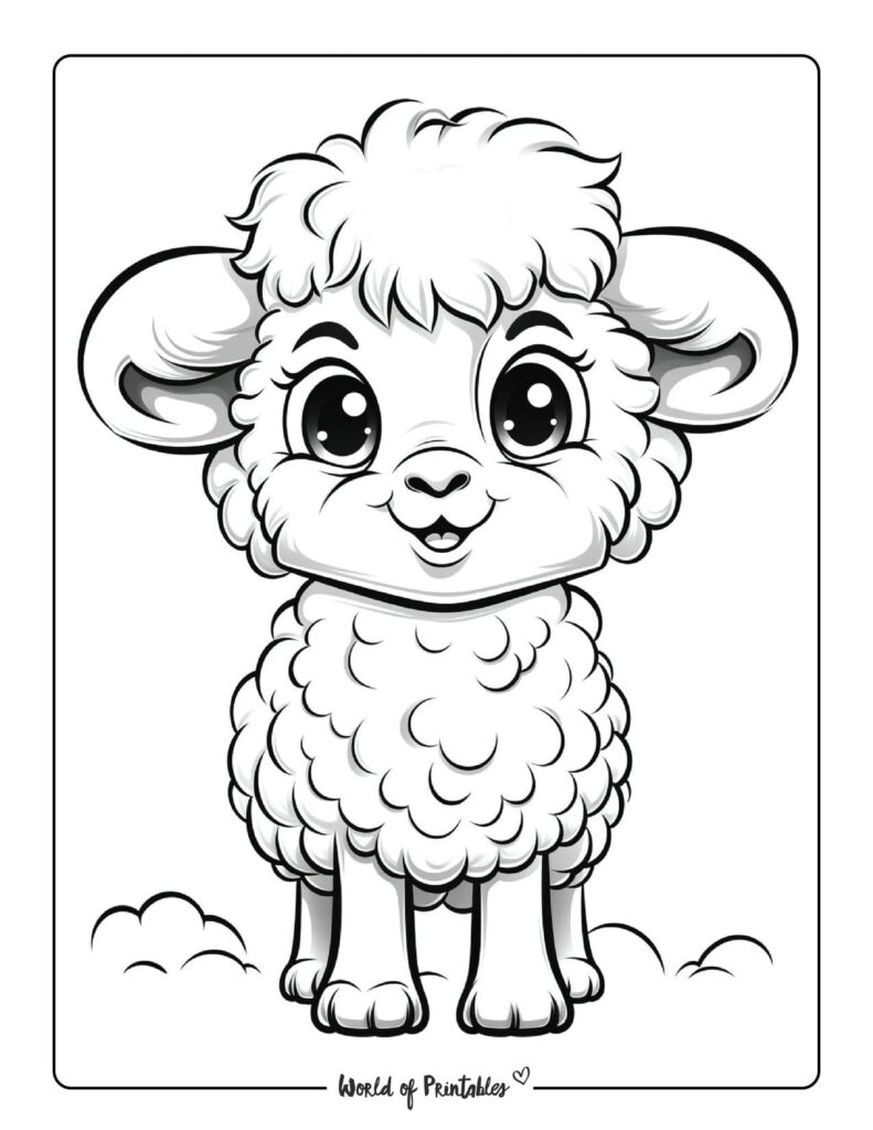 Cute Animal Coloring Pages - World of Printables