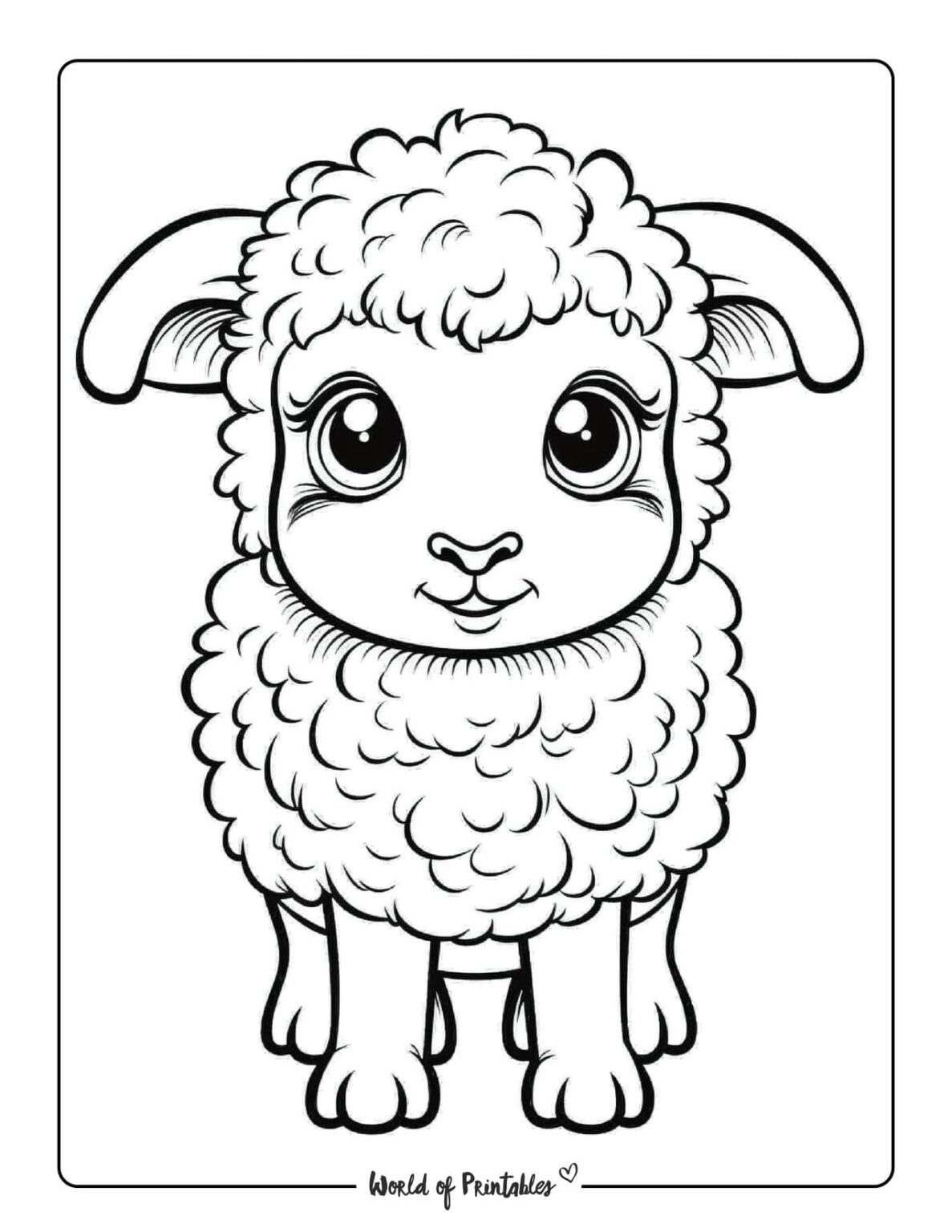 Cute Animal Coloring Pages - World of Printables
