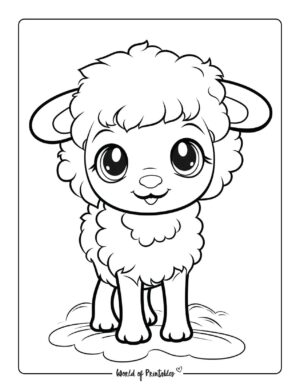 Cute Animal Coloring Pages - World of Printables
