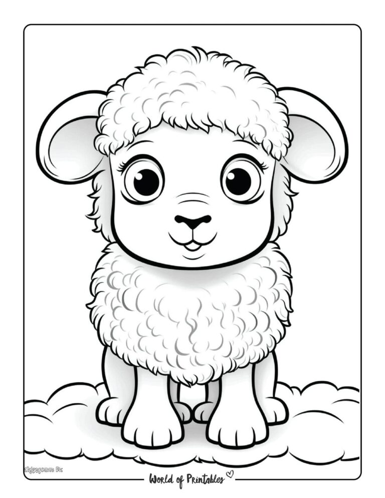 Cute Animal Coloring Pages - World of Printables