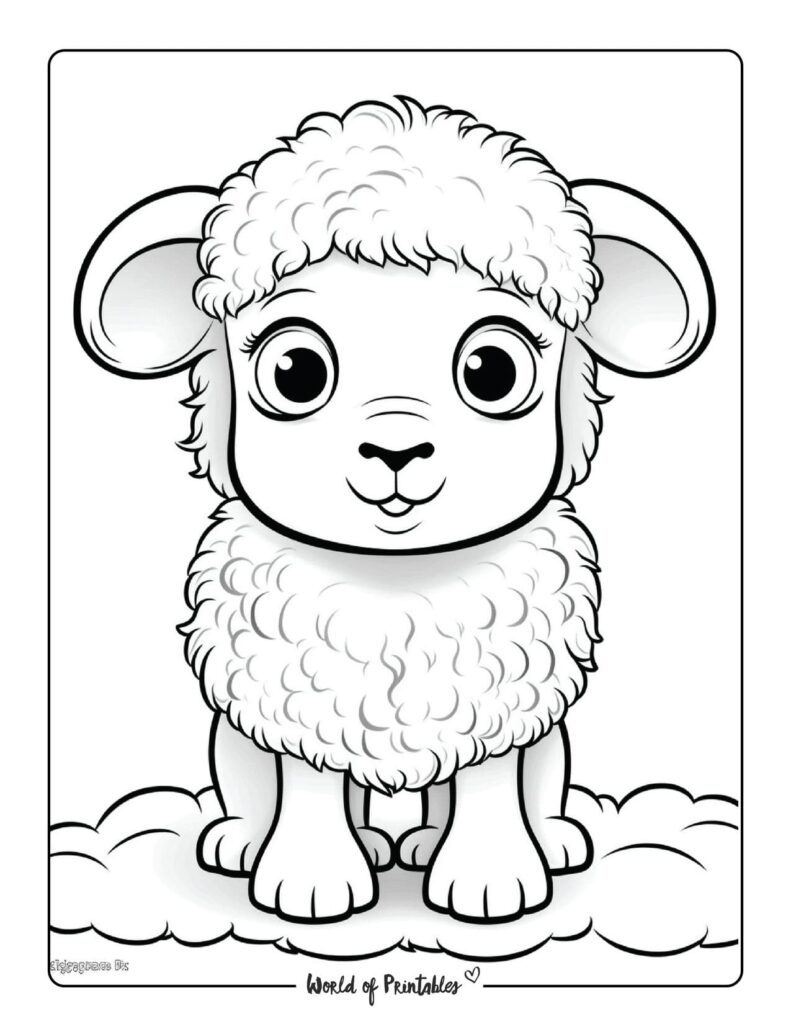 Cute Animal Coloring Pages - World of Printables