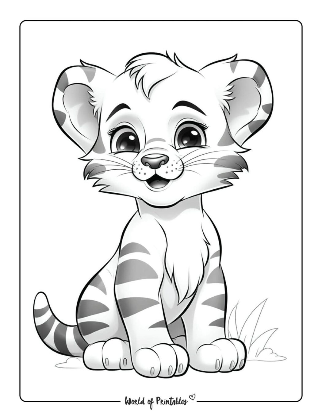 Cute Animal Coloring Pages - World of Printables