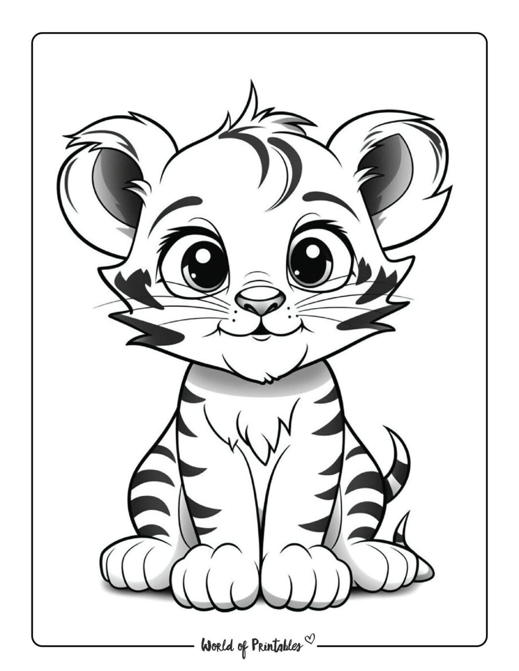 Cute Animal Coloring Pages - World of Printables