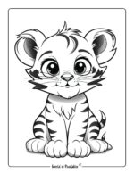 Cute Animal Coloring Pages - World of Printables