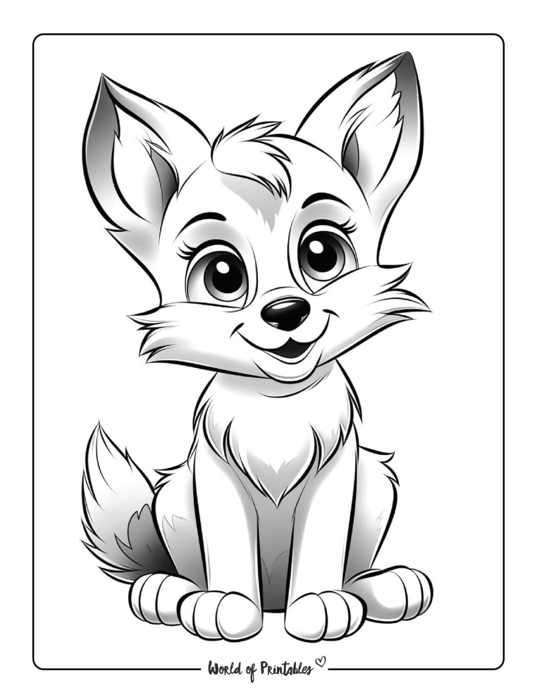 Cute Animal Coloring Pages - World of Printables