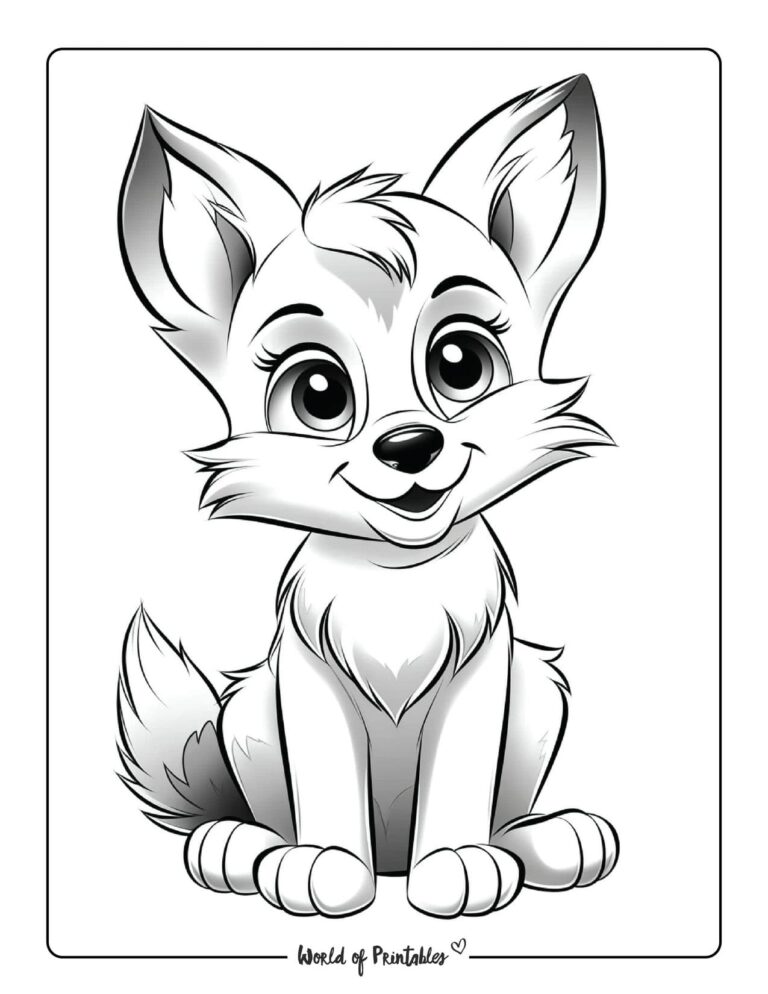 Cute Animal Coloring Pages - World of Printables