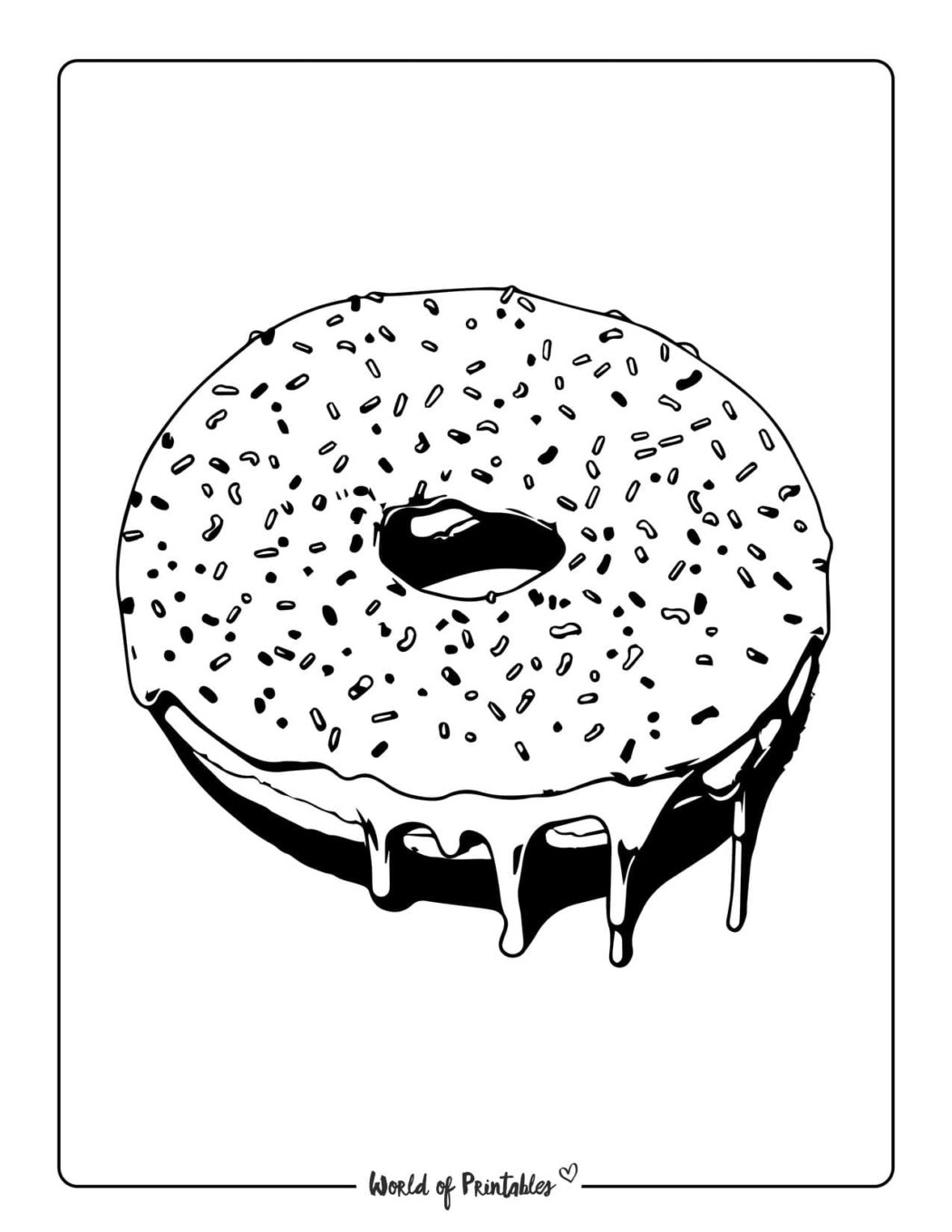 Donut Coloring Pages For Kids & Adults - World of Printables