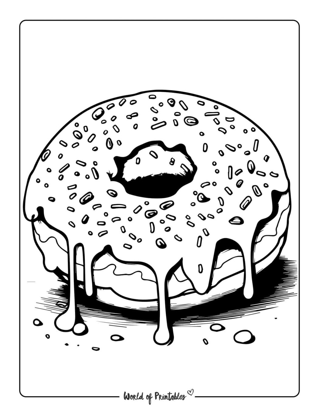 Donut Coloring Pages For Kids & Adults - World of Printables