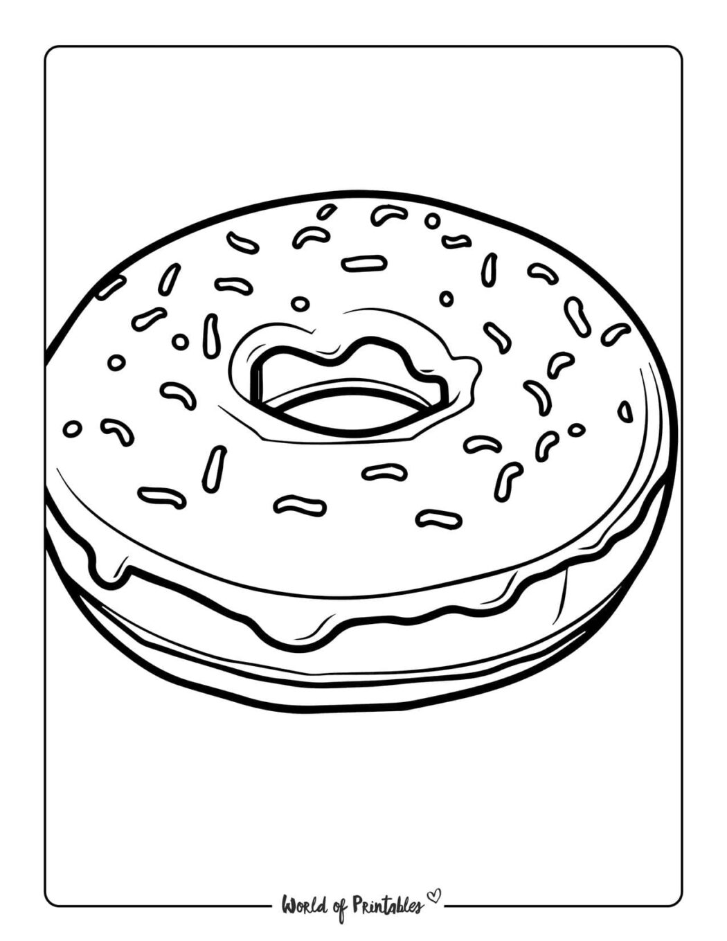 Donut Coloring Pages For Kids & Adults - World of Printables