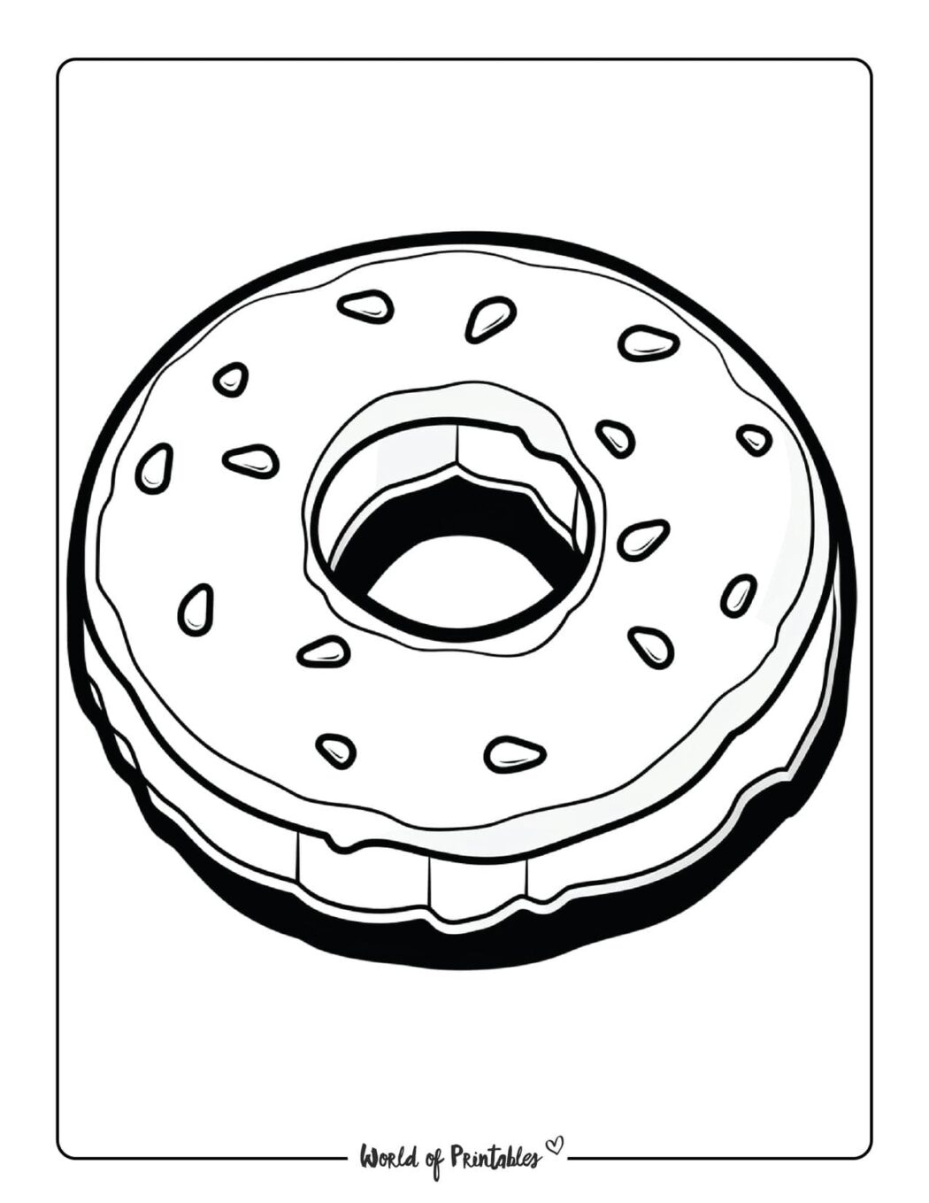 Donut Coloring Pages For Kids & Adults - World of Printables