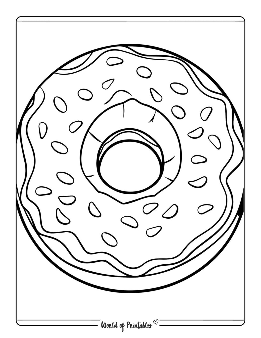 Donut Coloring Pages For Kids & Adults - World of Printables