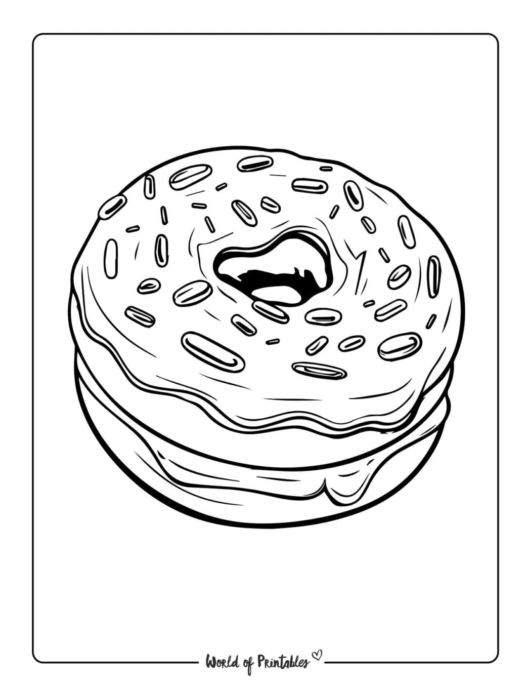 Donut Coloring Pages For Kids & Adults - World of Printables