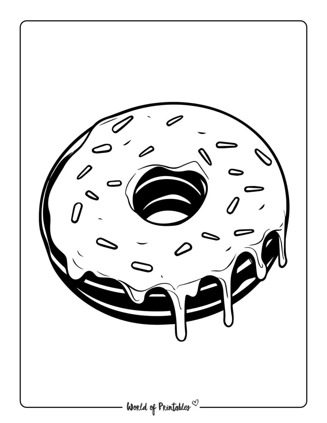 Donut Coloring Pages For Kids & Adults - World of Printables
