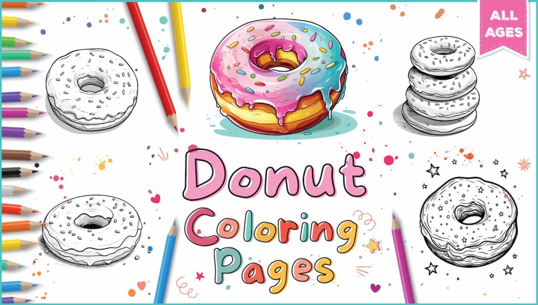 Donut Coloring Pages For Kids & Adults - World of Printables