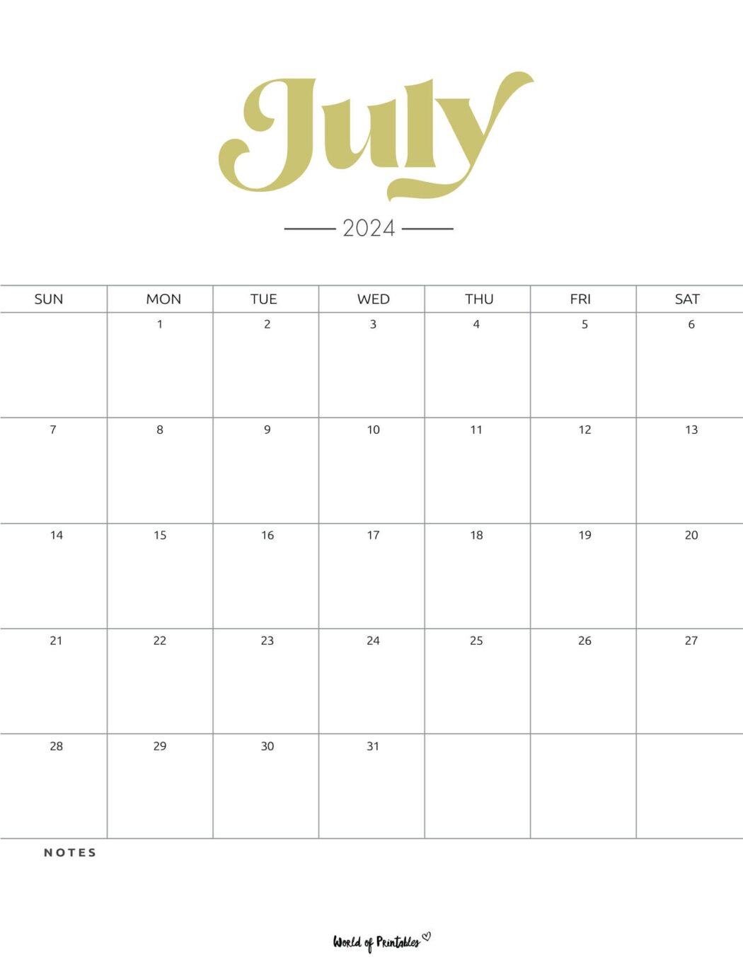 Free Printable Calendars For 2021 & 2022 - World of Printables