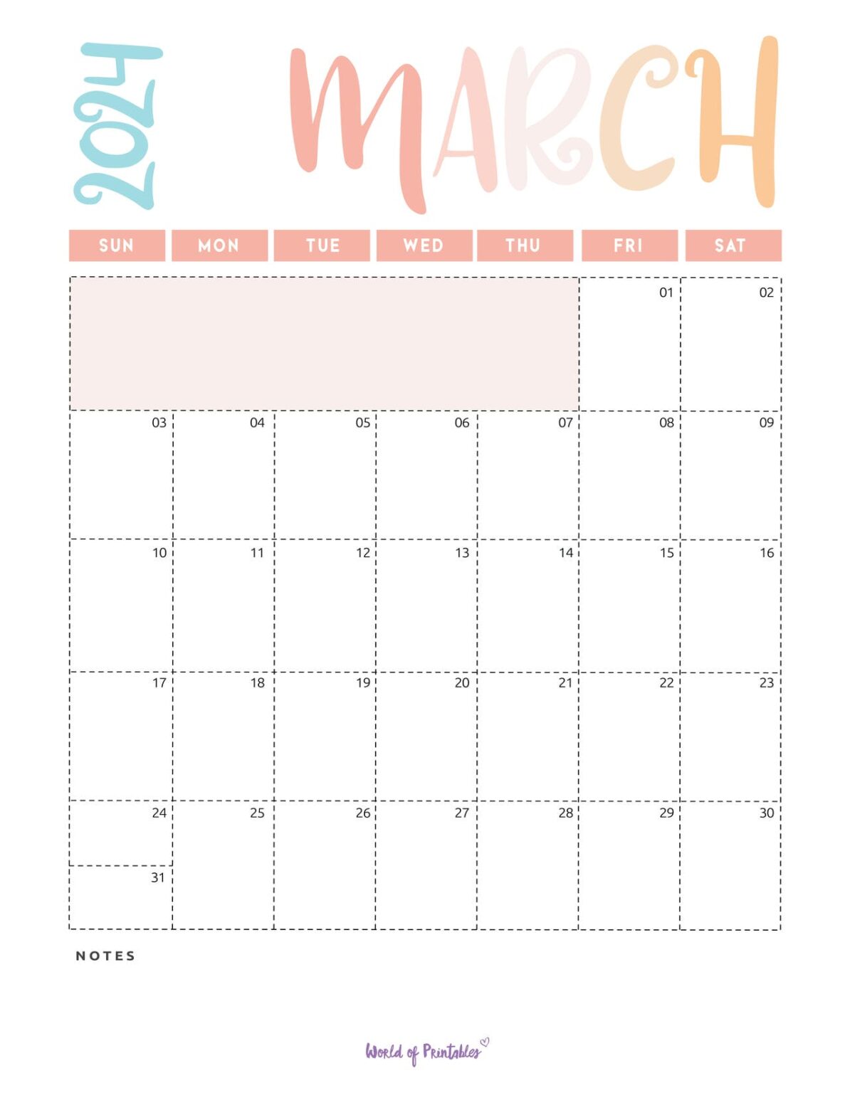 March 2024 Calendars | 100+ Best - World of Printables