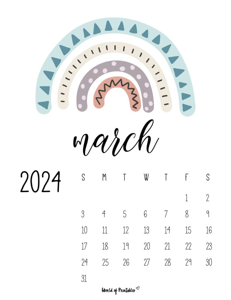 Free Printable Calendars For 2021 & 2022 - World of Printables