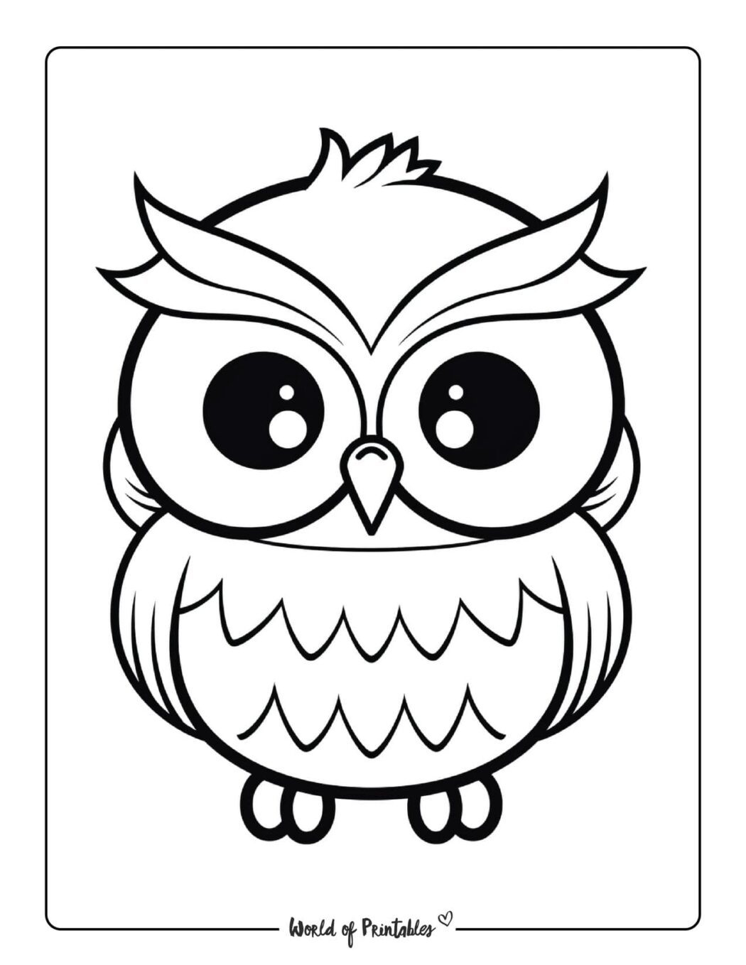 Owl Coloring Pages For Kids & Adults - World of Printables