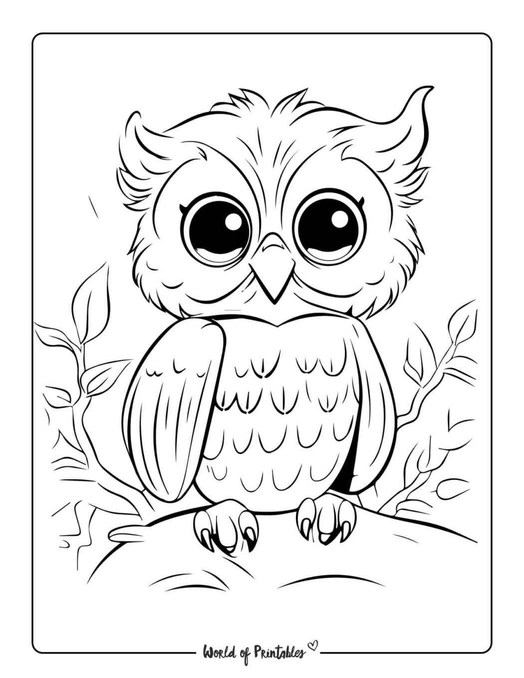 Owl Coloring Pages For Kids & Adults - World of Printables