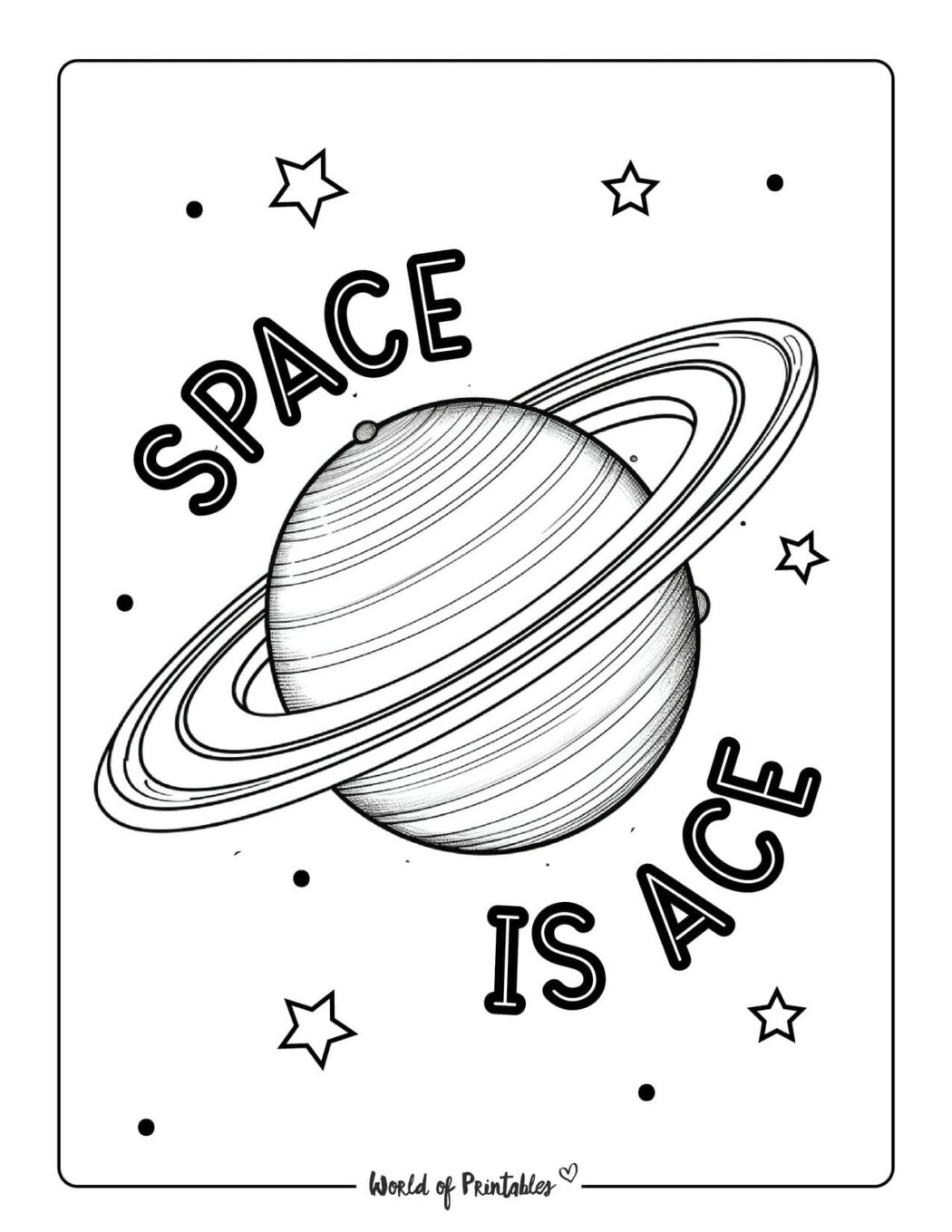 Planet Coloring Pages For Kids & Adults - World of Printables